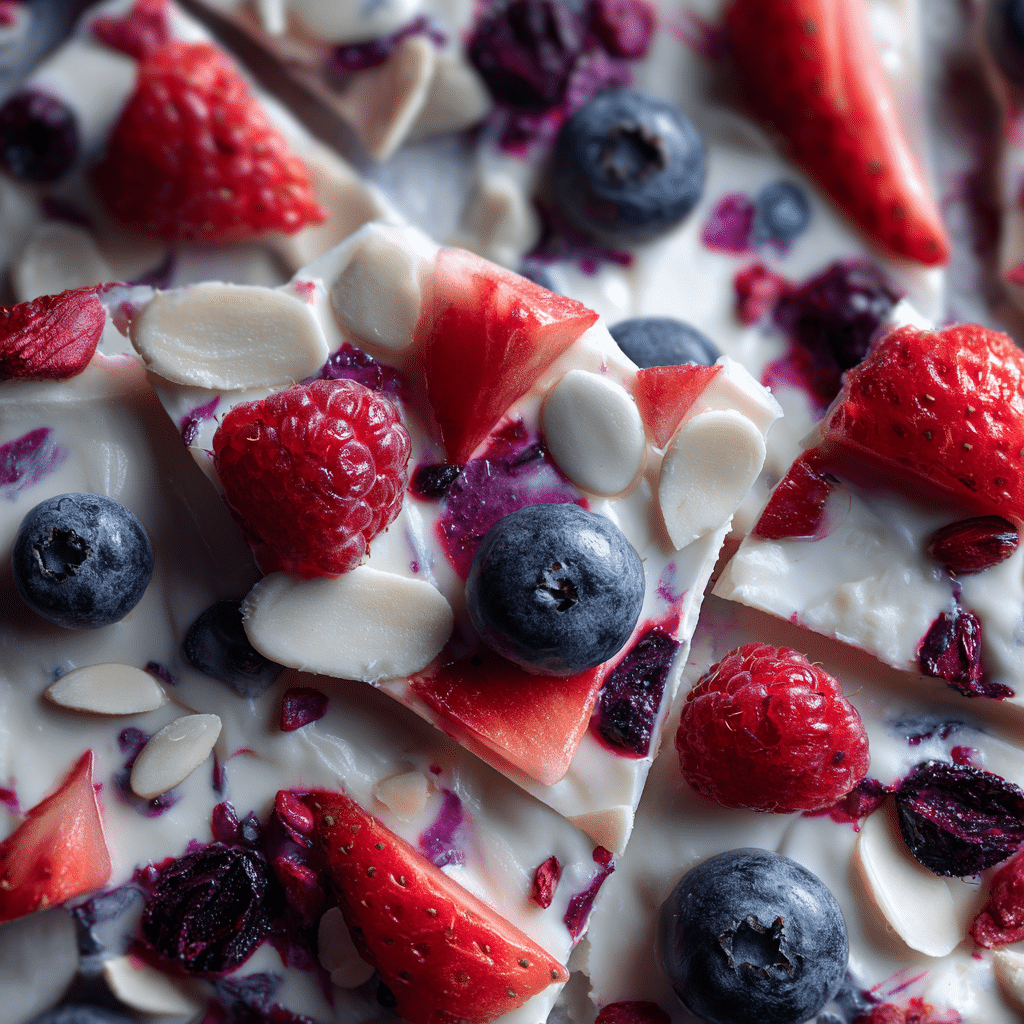 Frozen Yogurt Berry Bark